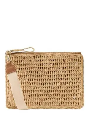 HELEN KAMINSKI Helen Kaminski Dayani Crochet Raffia Clutch
