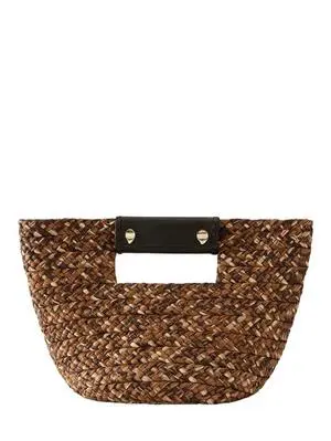Helen Kaminski Helen Kaminski Mini Remi Braided Raffia Tote Nutshell Multi