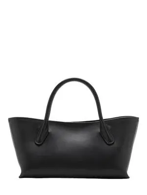 Mango Leather Tote Bag - Black