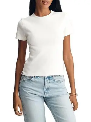 MAVI Mavi Jeans Ribbed Stretch Cotton Crewneck T-Shirt