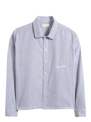 MUSEUM OF PEACE & QUIET Wordmark Button-up Shirt