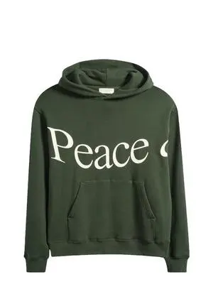MUSEUM OF PEACE & QUIET Jumbo Wordmark Graphic Hoodie - Forest