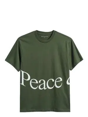 MUSEUM OF PEACE & QUIET Jumbo Wordmark Graphic Cotton T-shirt - Forest