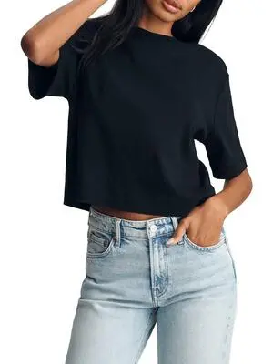 MAVI Riley Crewneck T-shirt - Black