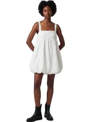 NUAJE NUAJE Brea Tie Back Bubble Dress - White
