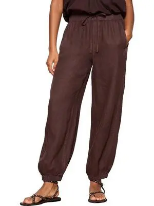 Sanctuary Sanctuary Melody Linen Balloon Pants Rich Soil