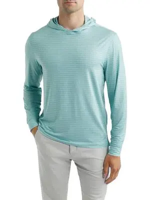 Johnnie-o Talon Stripe Upf 50+ Hoodie - Sublime