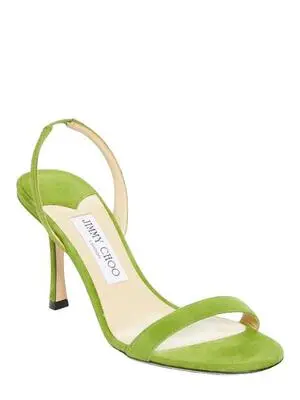 JIMMY CHOO Jenn Slingback Stiletto Sandals - Clover