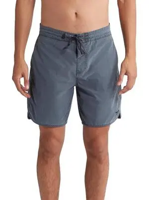 DARK SEAS Stretch Board Shorts With Pockets - Black