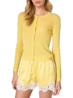 Cami Nyc CAMI NYC Maura Lightweight Cardigan Custard