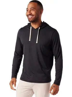 GLYDER GLYDER Bedford Hoodie With Drawstring Jet Black Marble