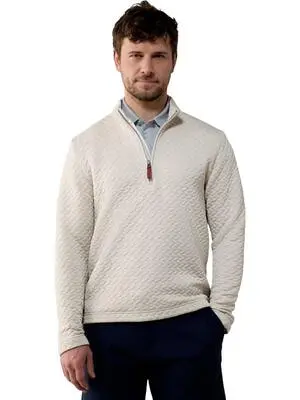 COLE HAAN GOLF APPAREL Cole Haan Golf Apparel Last Stitch Quarter Zip Silver Lining