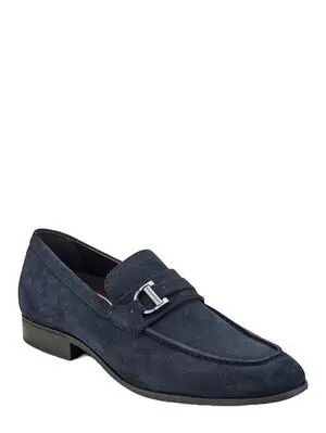 Rockport Carlo Leather Loafer With Horsebit Detail - Dark Blue