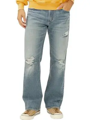 SILVER JEANS CO. Zac Low-rise Flared Jeans - Thunderstorm