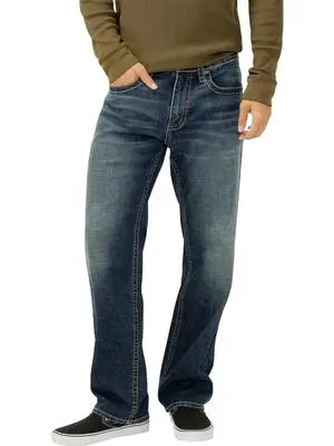 SILVER JEANS CO. Gordie Relaxed Straight Leg Jeans - Lakeside