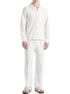 Manière De Voir Constant Linen Overshirt - White