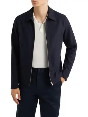 Theory Wyatt Wool Blend Bomber Jacket - Eclipse