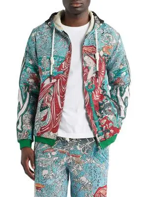 VERYRARE Jigoku Dayu Jacket With Drawstring Hood - Green