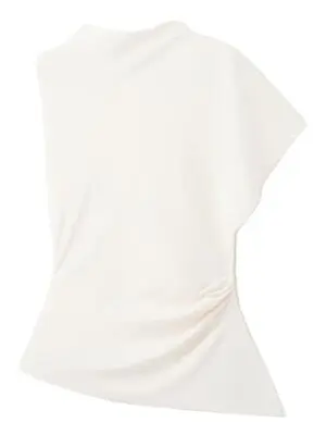 Mango Sleeveless Asymmetric Top - Ecru