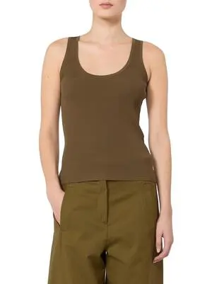 Max Mara Max Mara Ribbed Sweater Tank Mud
