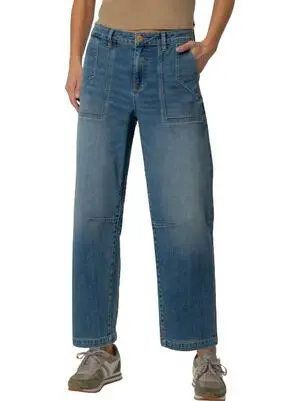 Kut From The Kloth Ashton High Waist Crop Barrel Jeans - Prosperous