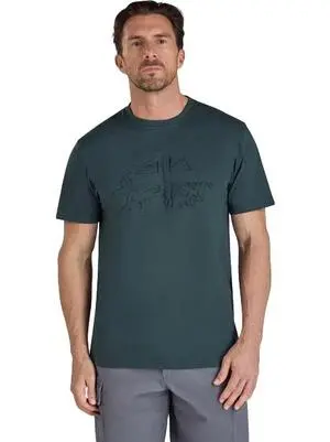 RAGING BULL 3d Embossed Bull T-shirt - Forest