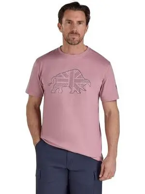 RAGING BULL Stitched Bull Crewneck T-shirt - Mustard