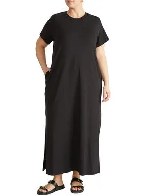 Universal Standard Halie Maxi T-shirt Dress - Black