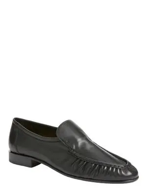 THE ROW Soft Two Loafer - Black