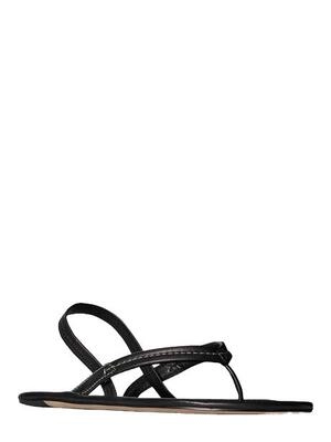 THE ROW Malick Ii Slingback Thong Sandals - Black