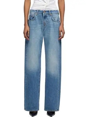 7 FOR ALL MANKIND 7 For All Mankind Low Straight Leg Jeans