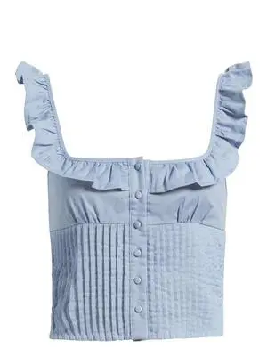 PETAL & PUP Petal & Pup Dervla Pintuck Ruffle Tank