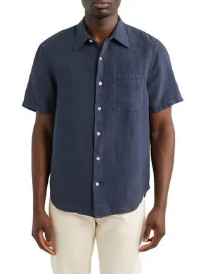Madewell Short Sleeve Linen Shirt - Ink