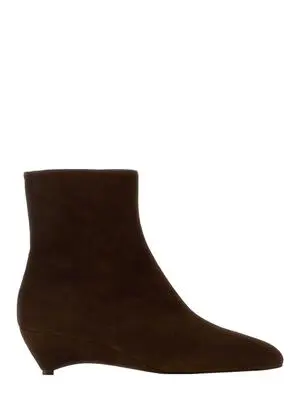 JIL SANDER Suede Ankle Boots - Brown