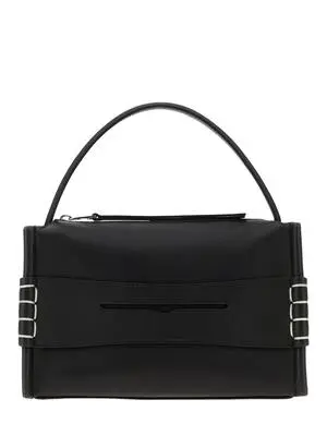 JW Anderson Small Leather Loafer Handbag - Black