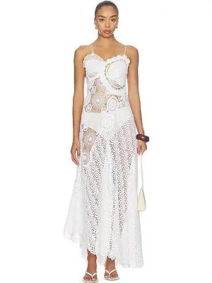 KETTEL ATELIER Dalia Crochet Dress - White