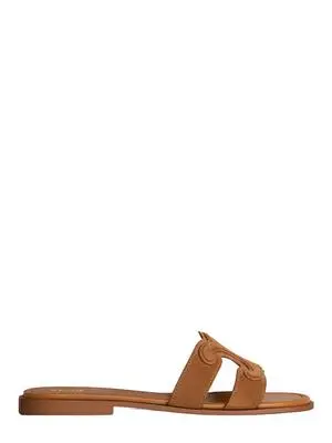 Celine Triomphe Suede Mule - Multicolor
