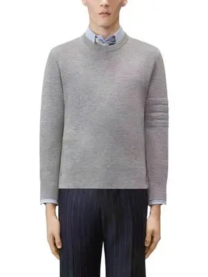 THOM BROWNE Thom Browne 4-Bar Ottoman Milano Stitch Sweater