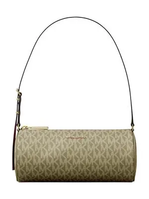 Michael Kors Small Signature Logo Barrel Pochette Shoulder Bag - Green