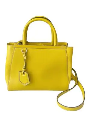 FENDI Fendi Leather Top Handle Bag With Detachable Strap