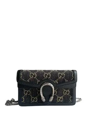 Gucci Leather Monogrammed Shoulder Bag - Multicolor