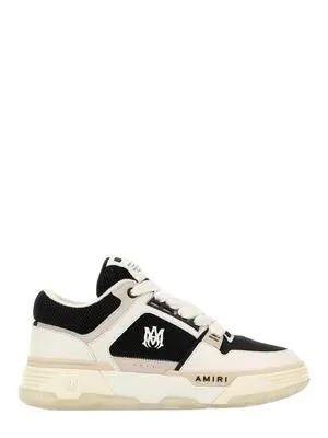 Amiri Ma-1 Sneakers In Two-tone Leather And Fabric - Multicolor