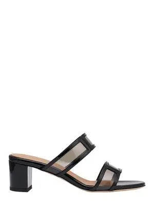 MALONE SOULIERS Loulou 45 Patent Leather Sandals - Black