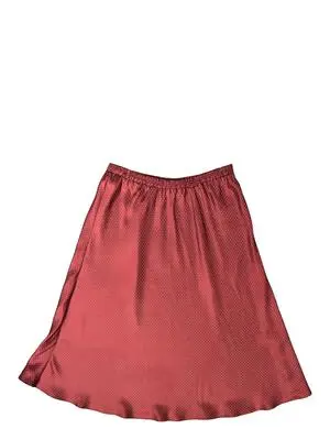 LINDSAY NICHOLAS NEW YORK Duchess Skirt In Necktie Fabric - Red