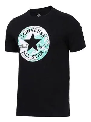 CONVERSE Palm Print Chuck Patch T-shirt Asia Sizing - Black