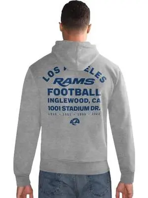 STARTER Los Angeles Rams 1937 Hoodie By - Ash