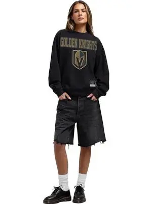 Mitchell & Ness Vegas Golden Knights Core Oversized Sweatshirt - Black