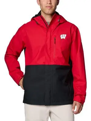 Columbia Wisconsin Badgers Field Bound Omni-tech Full-zip Jacket - Red