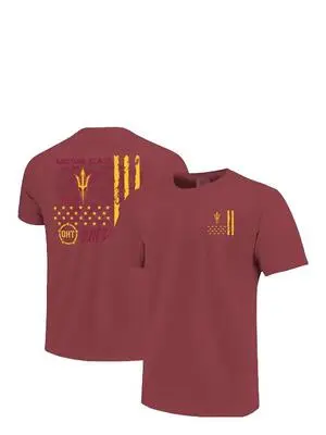 IMAGE ONE Arizona State Sun Devils Comfort Colors Oht Camo Overlay T-shirt - Maroon