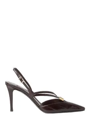 Fendi Ff Slingback Pumps - Brown